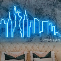 Eiffel Tower Neon Sign,cityscape Neon Line Art,custom LED Neon Paris ...