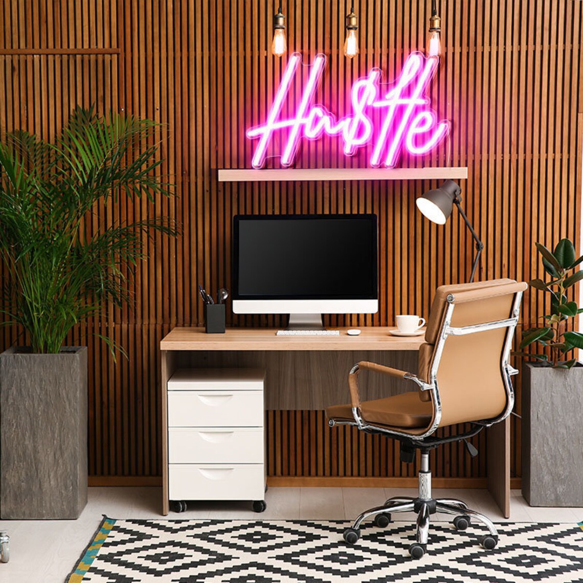 Hustle Neon Sign Custom Neon Wall Signs Neon Light on Wall | Etsy