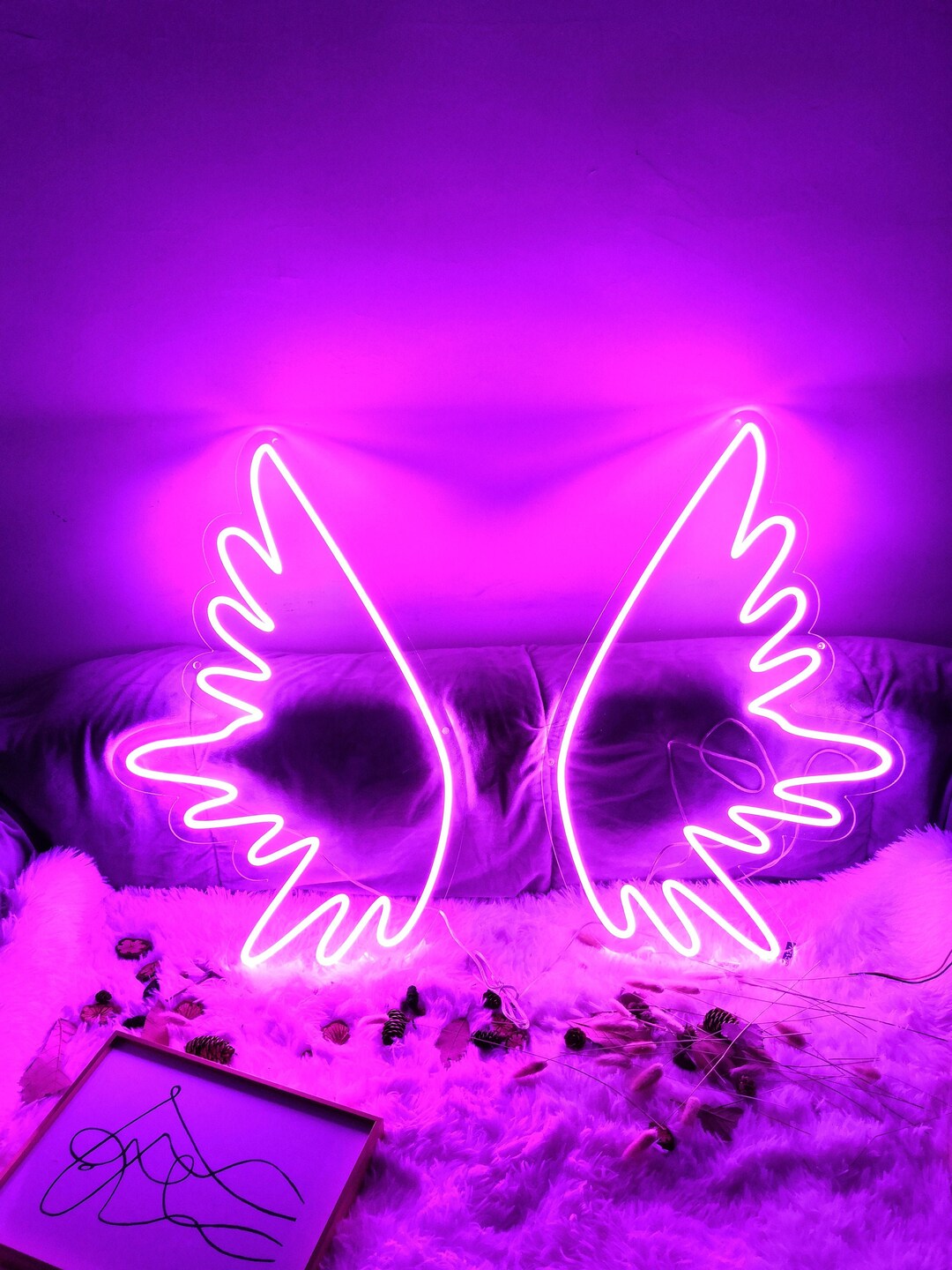 Engelsflügel LED Neon Schild | Benutzerdefinierte Engel Neon Flügel ...