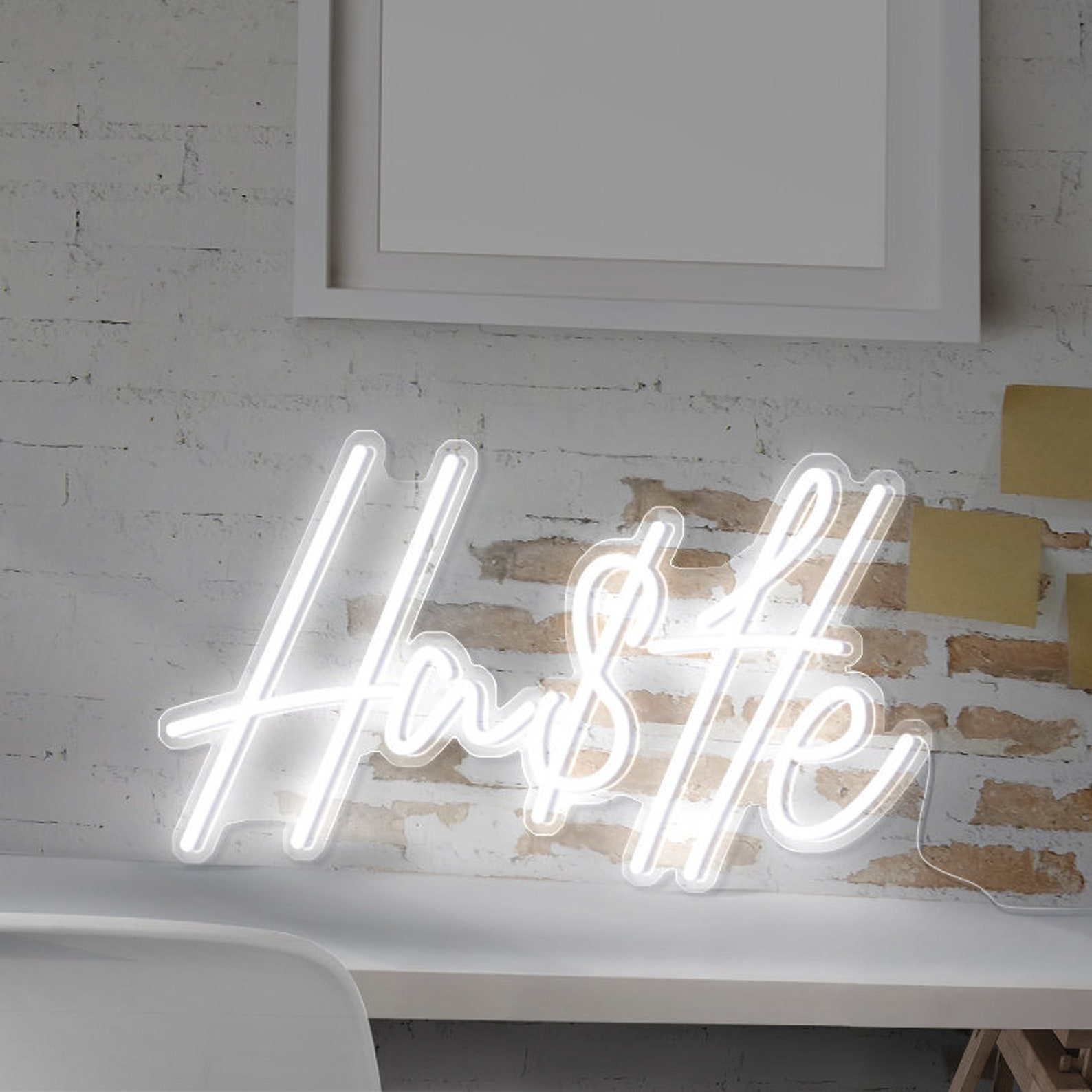 Hustle Neon Sign Custom Neon Wall Signs Neon Light on Wall | Etsy