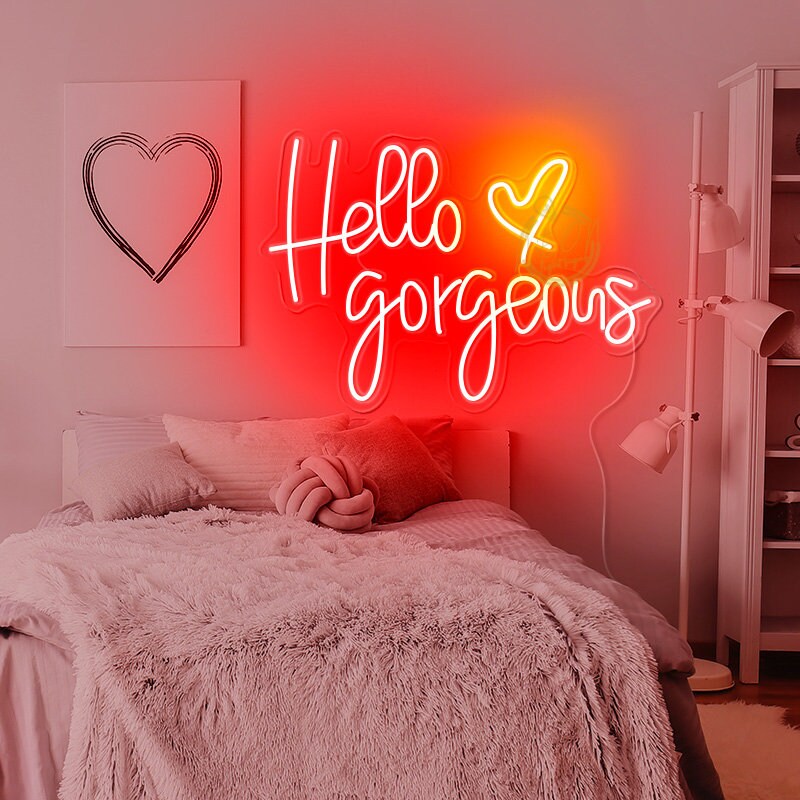 Hello Gorgeous LED Neon Lights | Custom LED Neon Signs | Neon Home ...