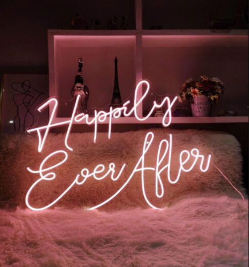 Happy Ever After Neon Sign Wedding Neon Sign Custom Neon | Etsy
