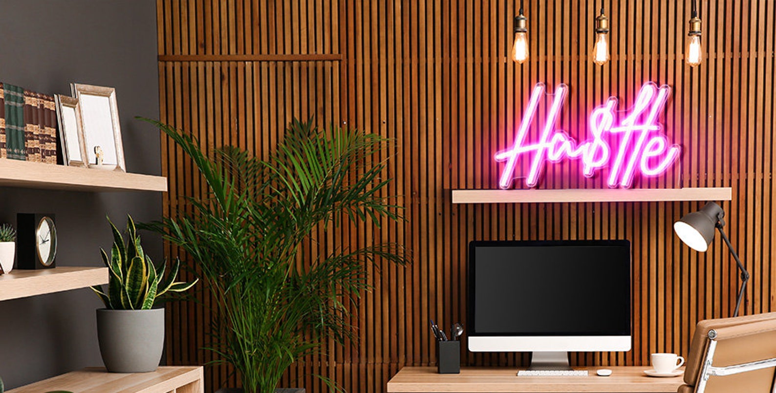 Hustle Neon Sign Custom Neon Wall Signs Neon Light on Wall | Etsy