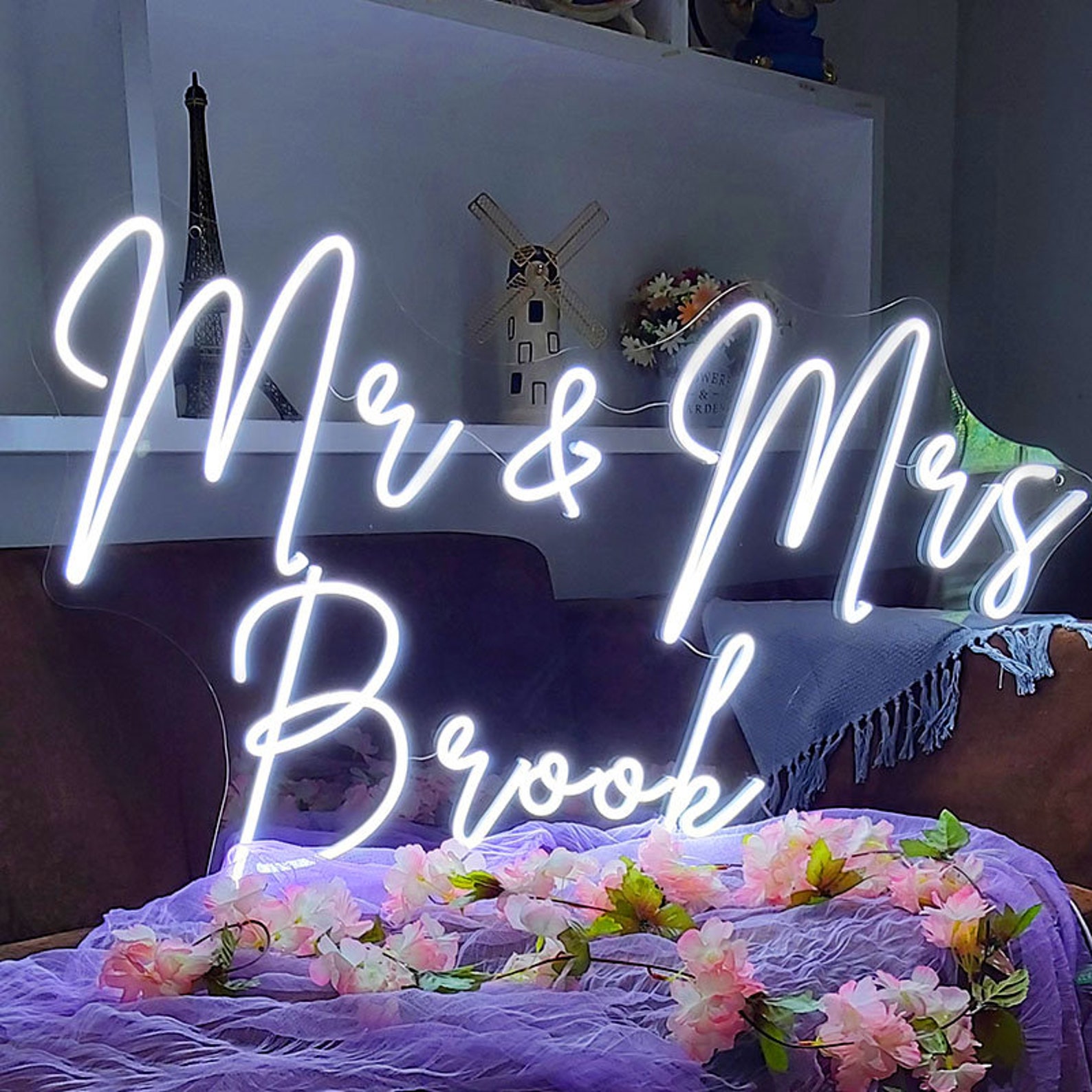Custom Neon Lights Wedding Name Neon Light Engagement Party - Etsy