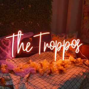 Custom Neon Lights, Wedding Name Neon Light, Engagement Party ...
