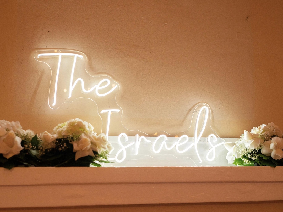 Custom Family Neon Sign | Last Name Light | Personalized Home Decor ...