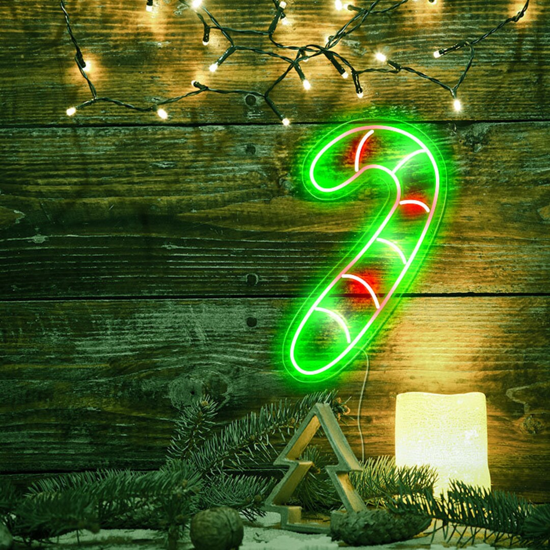 Christmas Candy Canes Neon Signs, Kids Gift, Christmas Surprise for ...