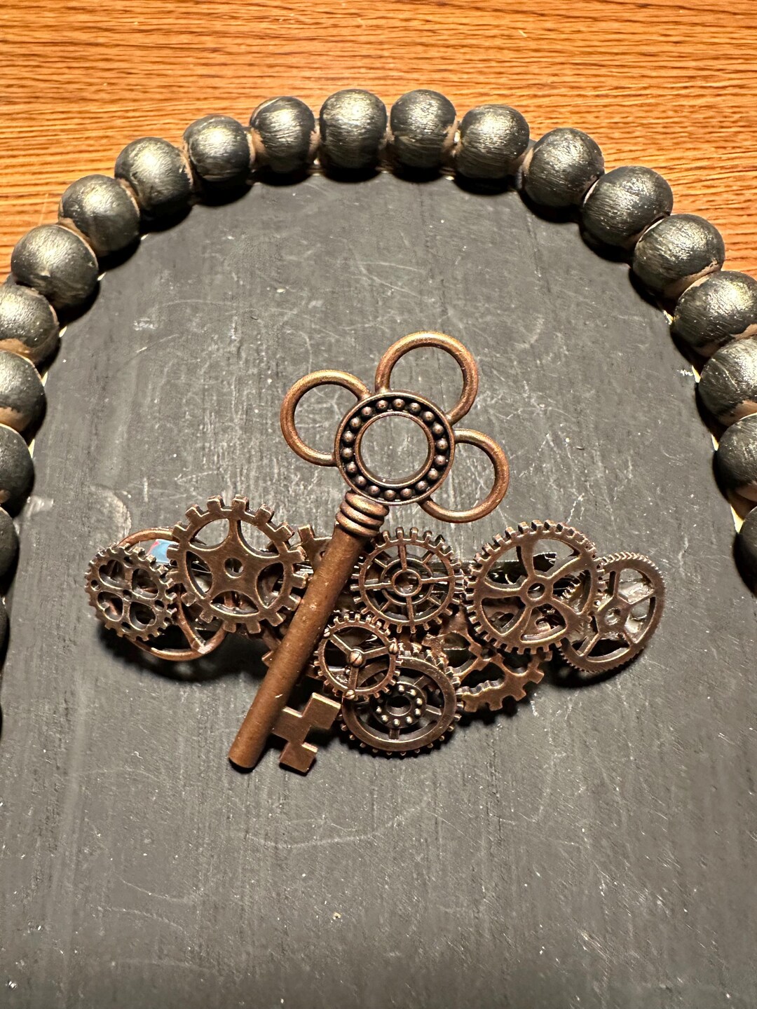 Steampunk Skeleton Key Barrette: Copper Gears Hair Clip - Etsy