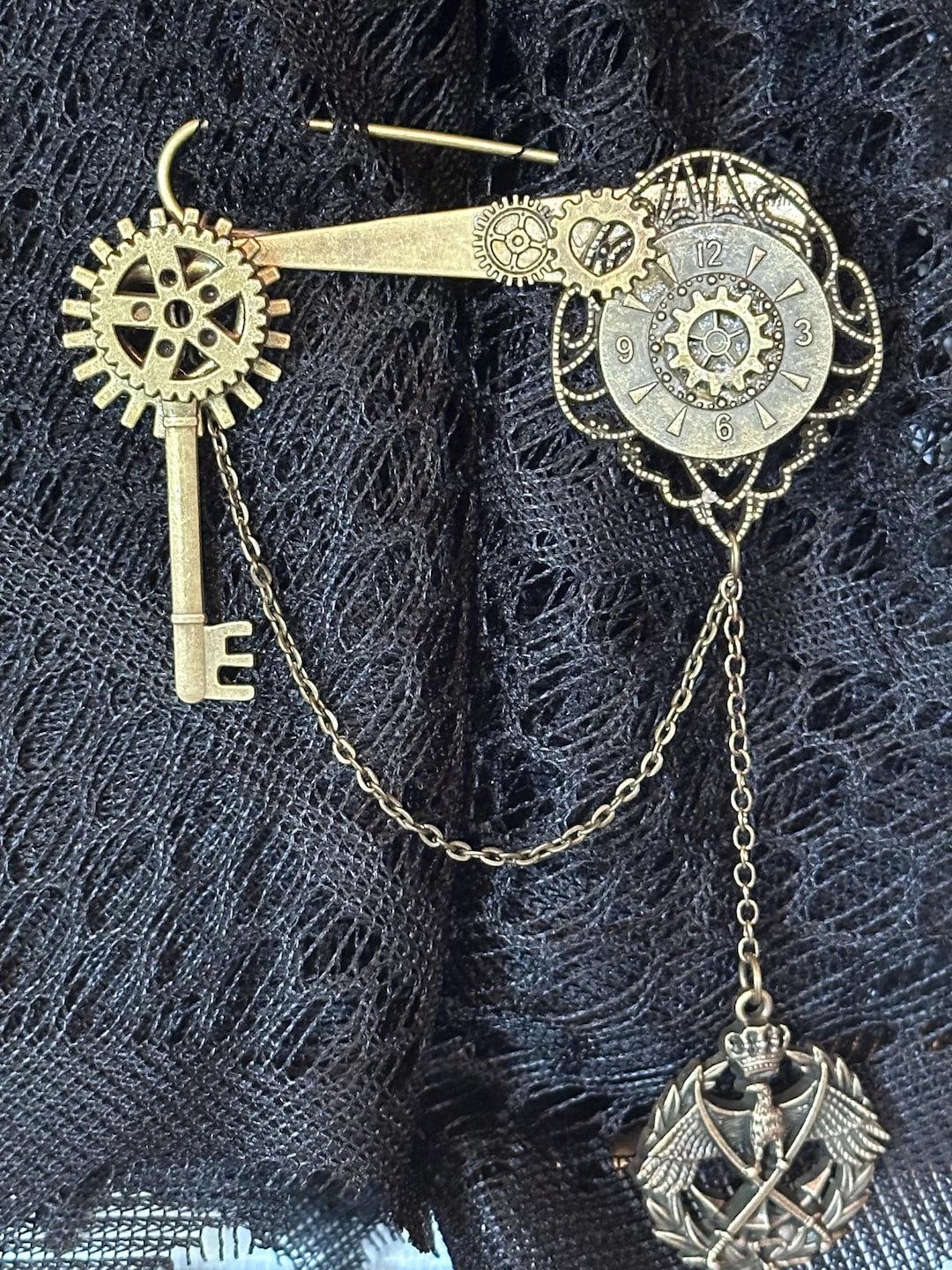 Military Inspired Steampunk Shawl or Kilt Pin. Contributed to a Uniform ...