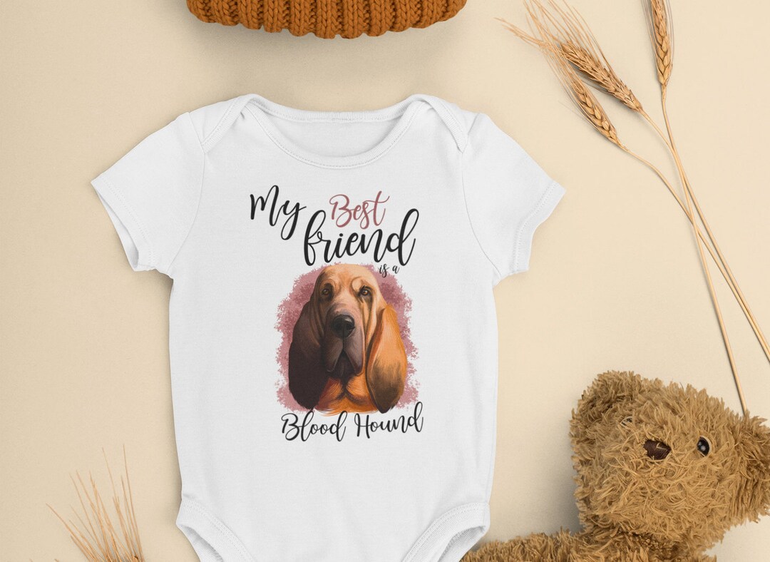Custom Bloodhound Baby Short Sleeve One Piece Bloodhound - Etsy