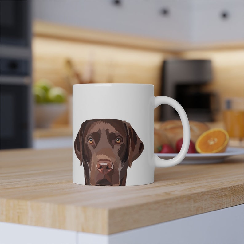 Custom Chocolate Brown Labrador Retriever Dog Coffee Drink - Etsy