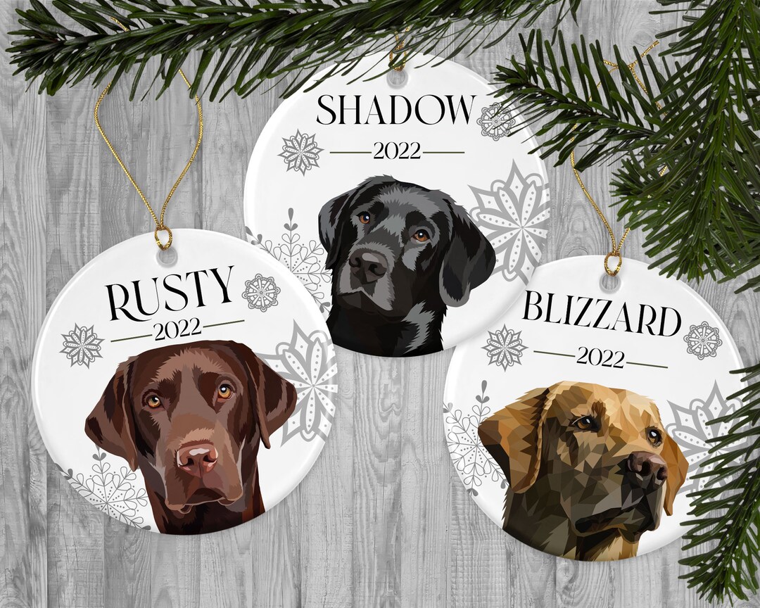 Custom Labrador Ornament, Retriever Christmas Gift, Custom Lab Gift ...