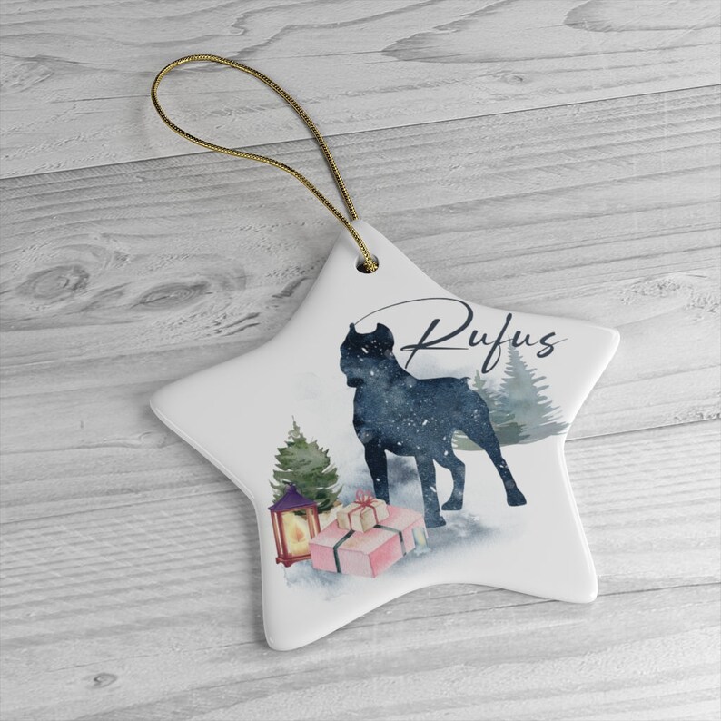 Custom Cane Corso Ceramic Ornaments Dog Lover Christmas - Etsy