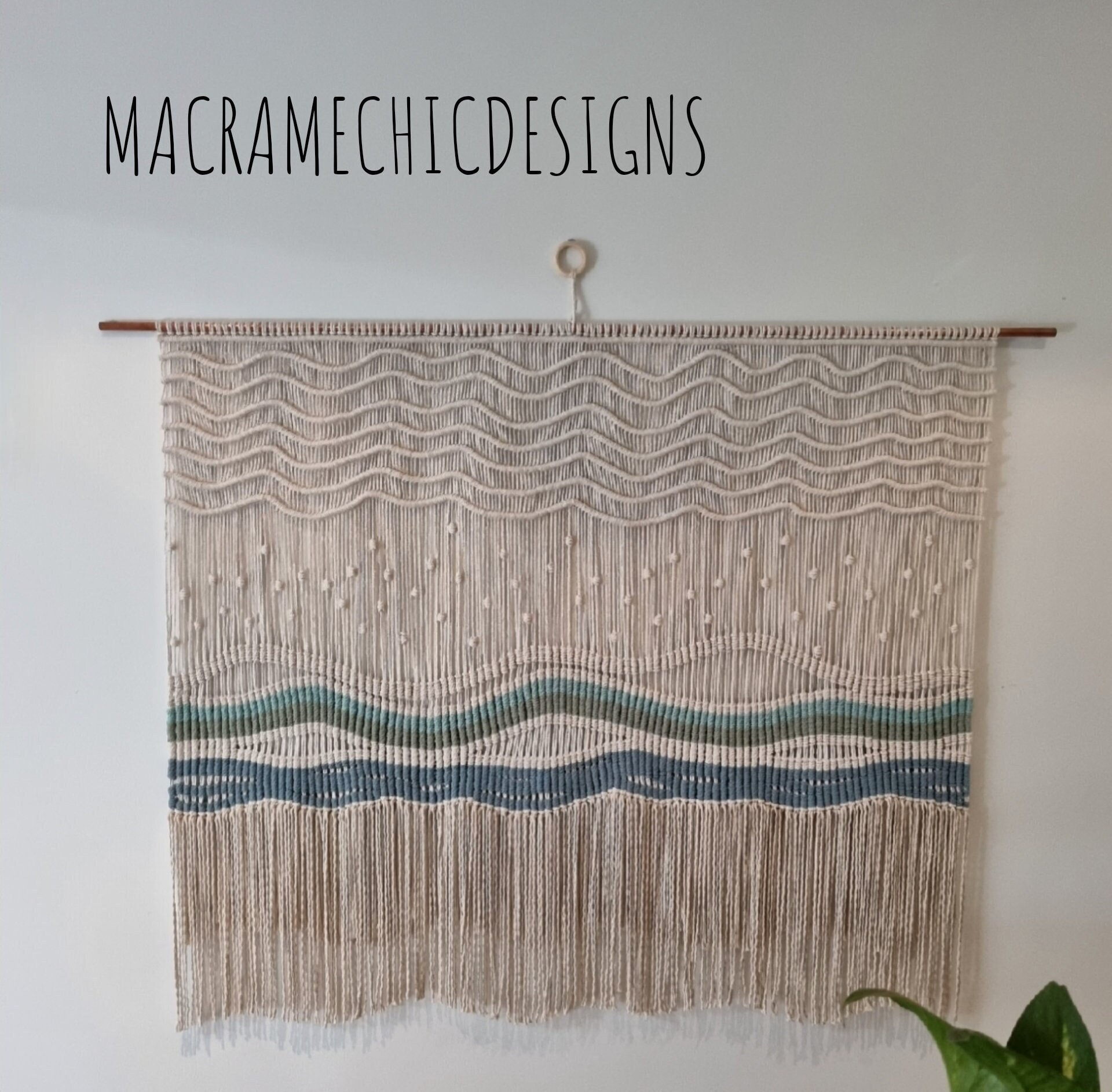 Seashells : Macrame Wall Hanging Contemporary Design Modern Macrame ...