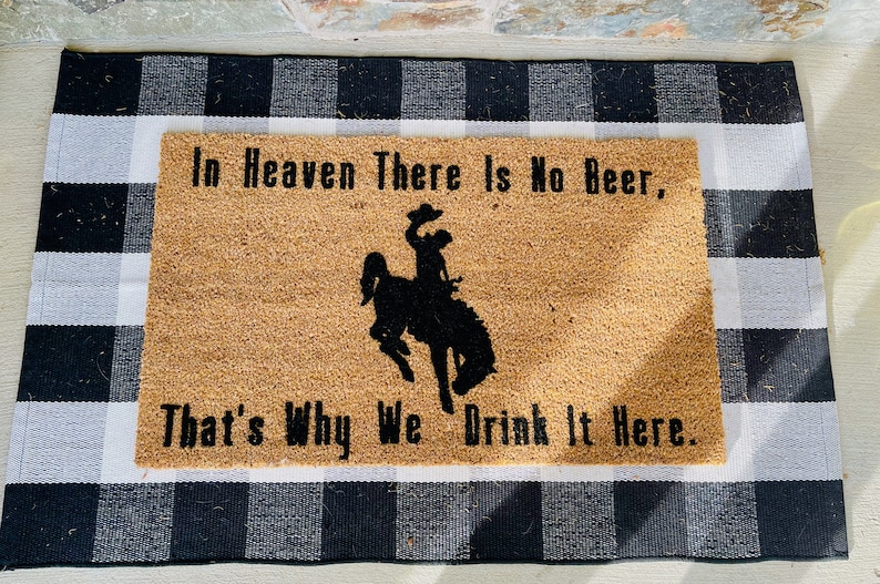 University of Wyoming Doormat, Go Pokes, WYO, Steamboat, Mountain West ...