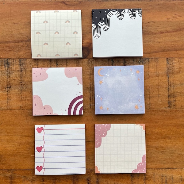 Cute Sticky Notes - Etsy