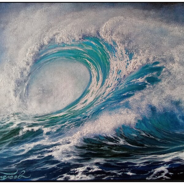 Wave Artwork - Etsy