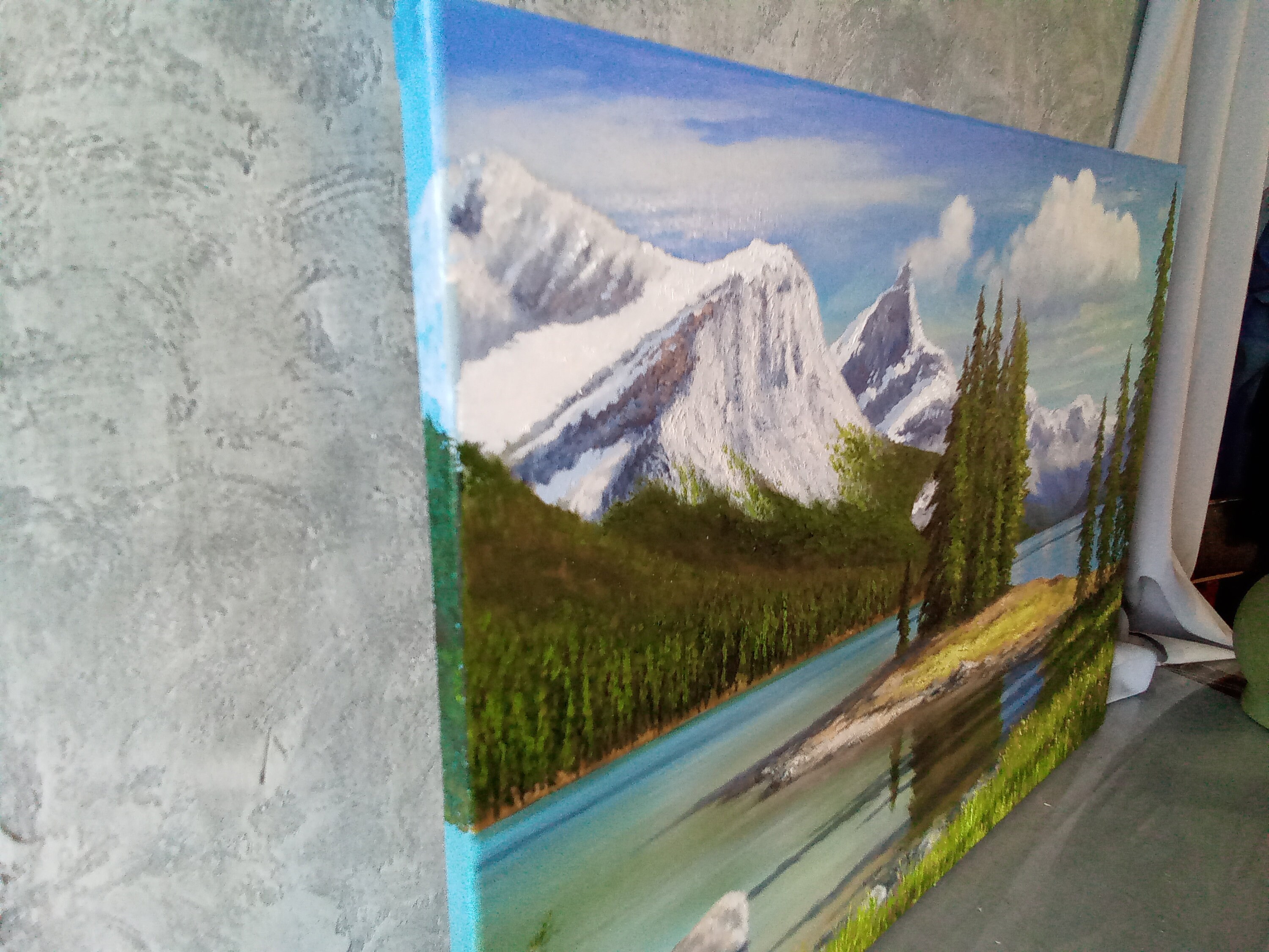 Spirit Island Oil Painting: Jasper National Park, Canada - 20x28 ...