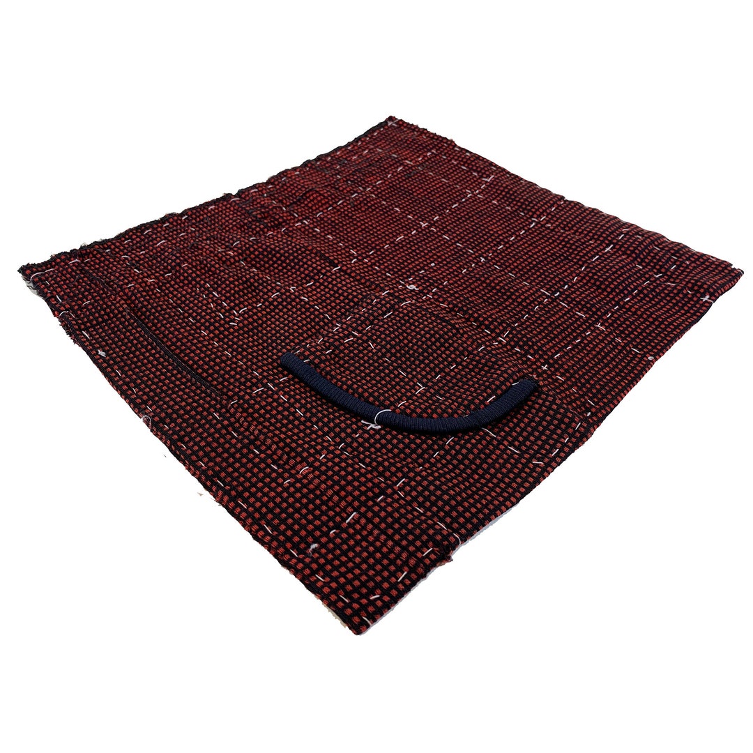 Red and Black Polyester Zokin With Pattern of Tiny Squares - Etsy