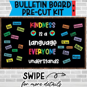 Kindness Language Bulletin Board Kit: School Door Decoration - Etsy