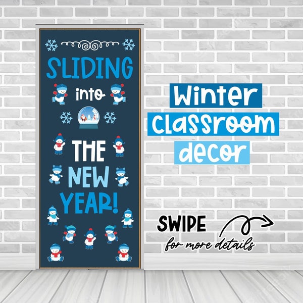 Winter Bulletin Board Kit - Etsy