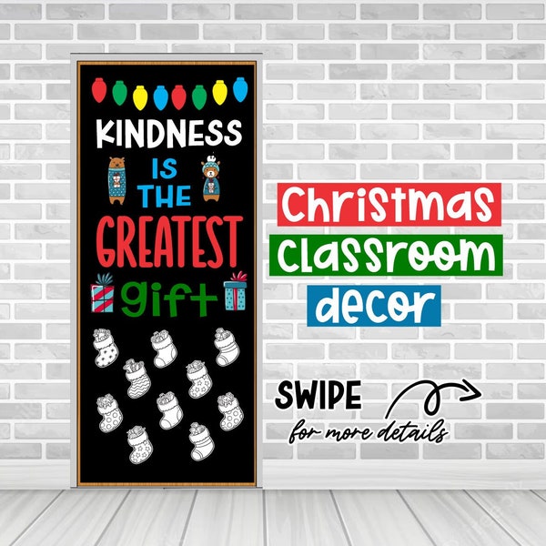 Christmas Door Decoration Kit - Etsy