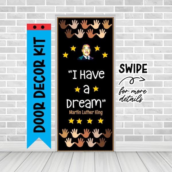 Martin Luther King Door Decorations - Etsy