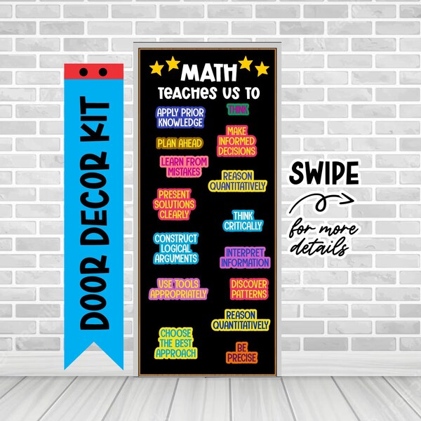 Math Door Decor - Etsy