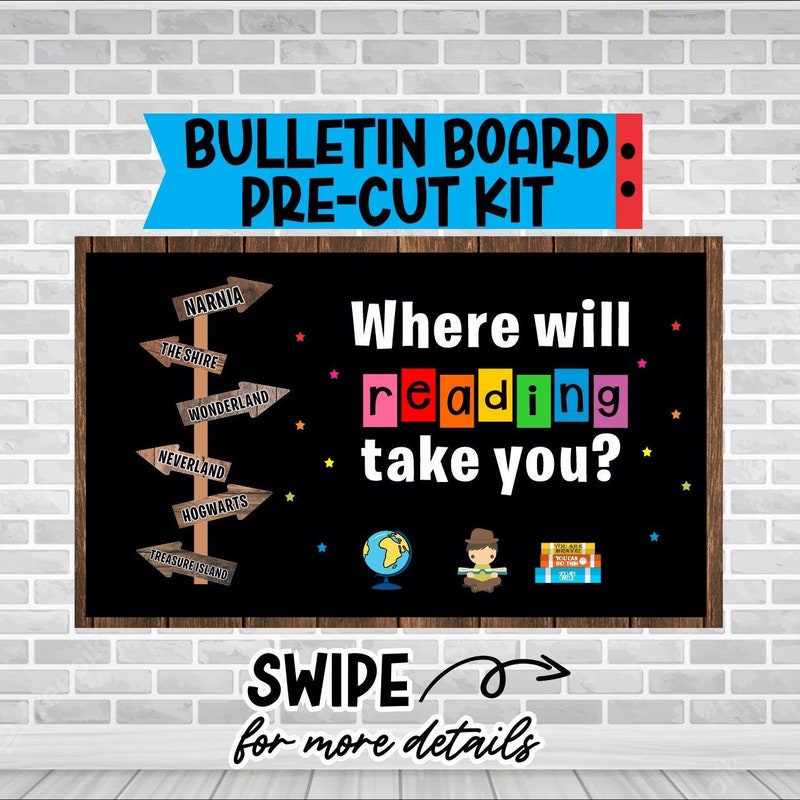 Reading Bulletin Board - Etsy