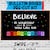BELIEVE IN YOURSELF Bulletin Board Kit Letters Classroom Decoration ...
