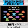 CALCULATE KINDNESS Math Bulletin Board Kit, Math Door Decoration Kit ...
