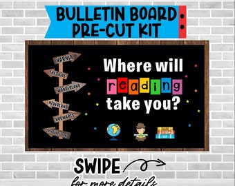 READING IS DREAMING- Classroom- Library -bulletin Board -door ...