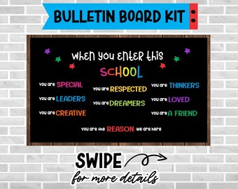 BELIEVE IN YOURSELF Bulletin Board Kit Letters Classroom Decoration ...