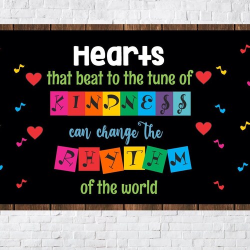KINDNESS MUSIC School Door Decoration Classroom Door - Etsy