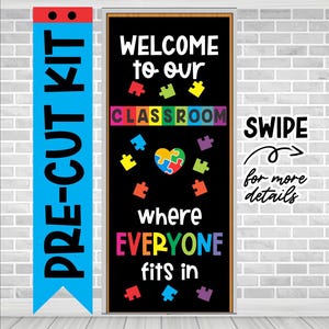 AUTISM School Door Kit Decoration Autism Decoration School Decoration ...