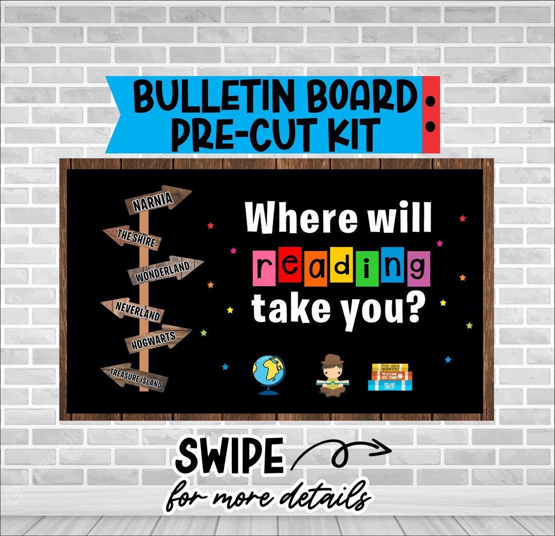 Reading Bulletin Board Kit: Classroom Decor - Etsy