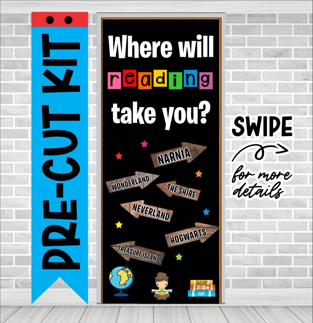 READING Bulletin Board Kit Letters Classroom Decoration Teacher ...