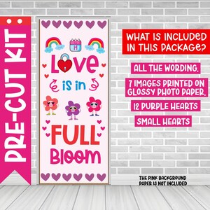 LOVE FULL BLOOM Valentine's Precut Classroom Decoration Kit, Valentine ...