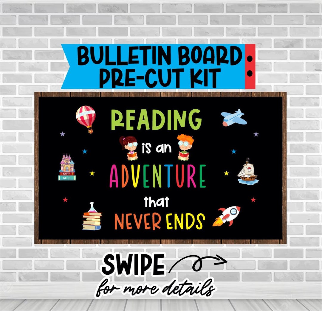 Reading Adventure Bulletin Board Kit: School Classroom Decor - Etsy