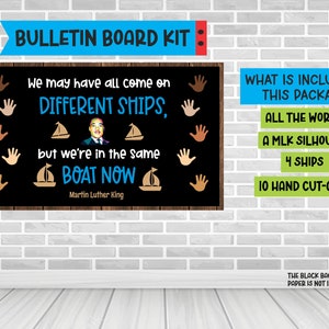 MLK Bulletin Board Kit, Martin Luther King School Door Decoration Kit ...