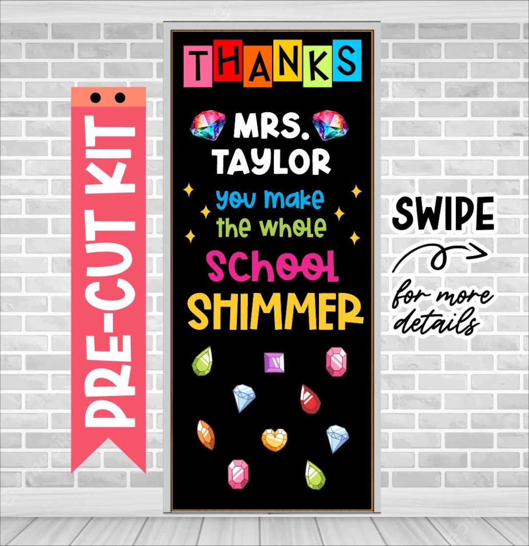 Taylor Swift Teacher Appreciation Door Decoration: Shimmer Classroom ...