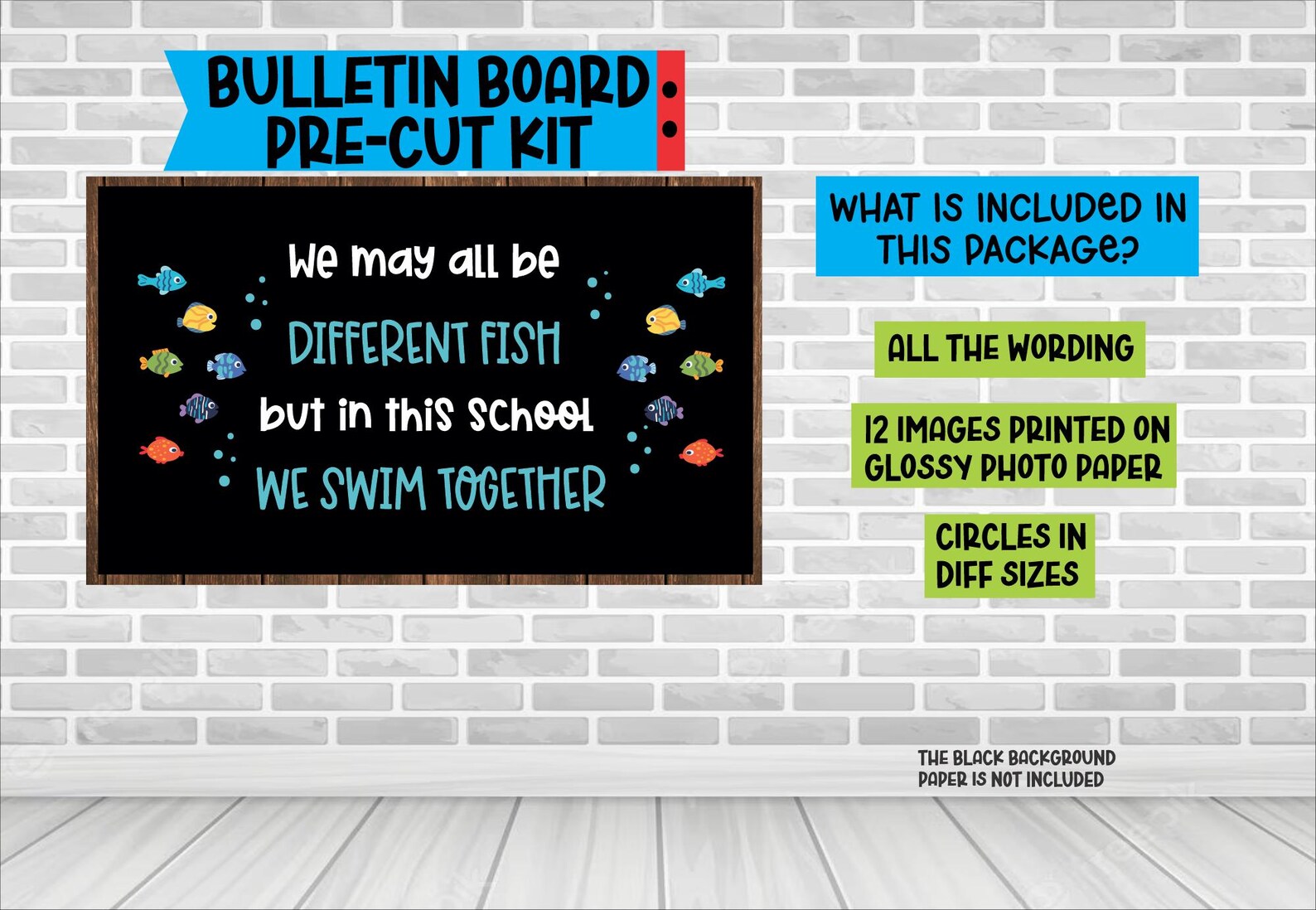 Different Fish Bulletin Board Kit: Classroom Decor - Etsy