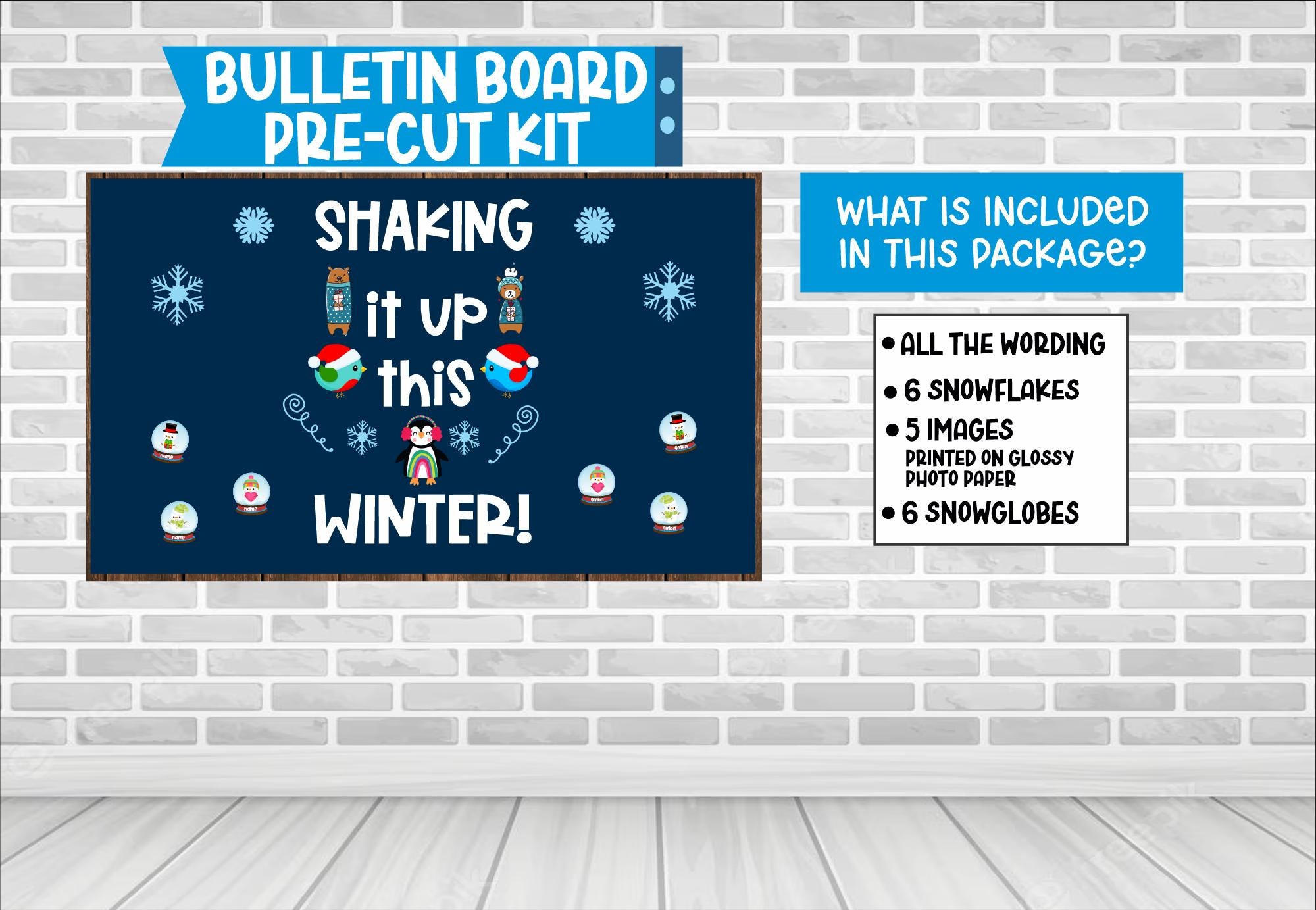 Christmas Classroom Bulletin Board Set Door Decoration | Precut ...
