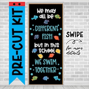 School Door Decoration Kit: 'we May All Be Different Fish' - Etsy