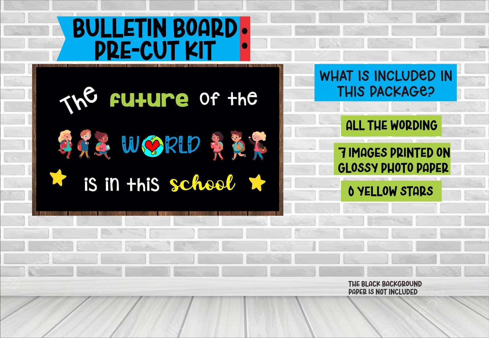 THE FUTURE OF the World Bulletin Board Kit Letters Classroom Decoration ...