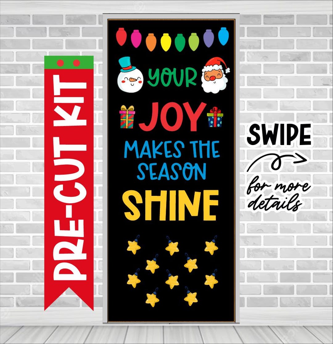 Precut Christmas Classroom Door Decoration Kit - Etsy