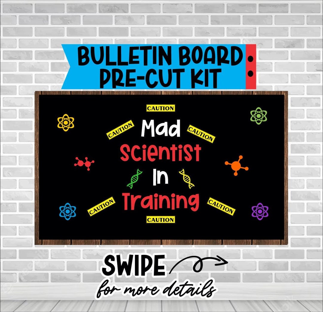 MAD SCIENTIST Bulletin Board Letter Classroom Decoration Teacher ...