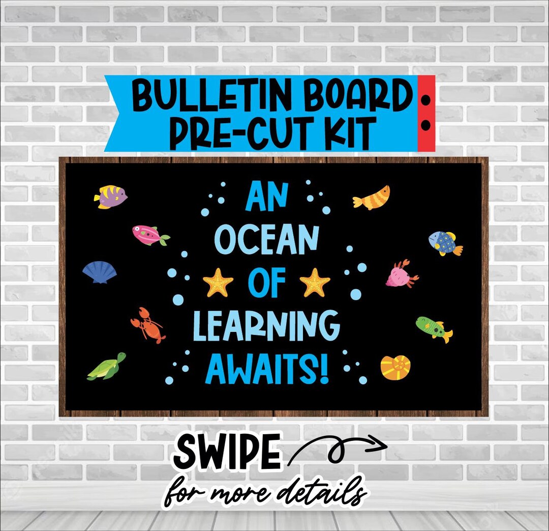 OCEAN LEARNING Door Decoration Kit, School Door Letters, Bulletin Board ...