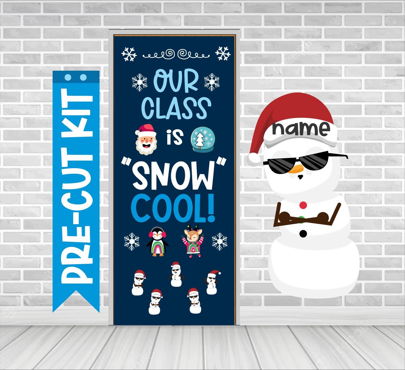Christmas Bulletin Board Kit | Precut Holiday School Decor | Bulletin ...