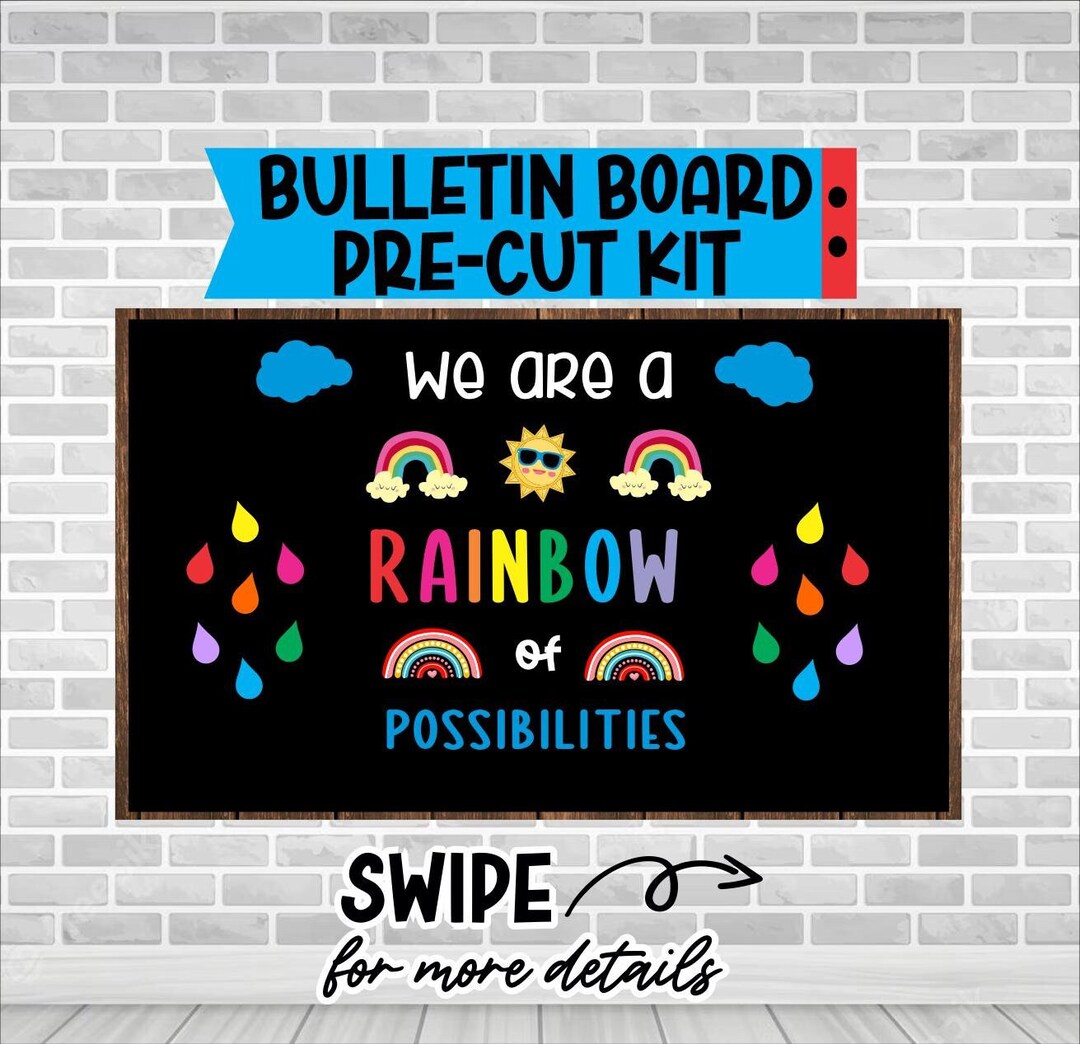 Rainbow of Possibilities Bulletin Board Letters: Classroom Decor - Etsy